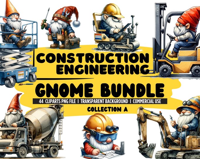 Construction Worker Gnome - Etsy