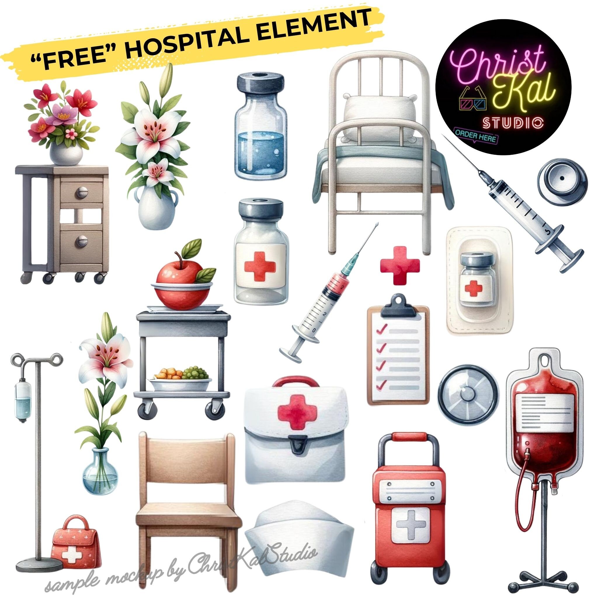 36 Nurse Gnome Png, Set A: Watercolor Nurse Clipart Png, Medical Gnome ...