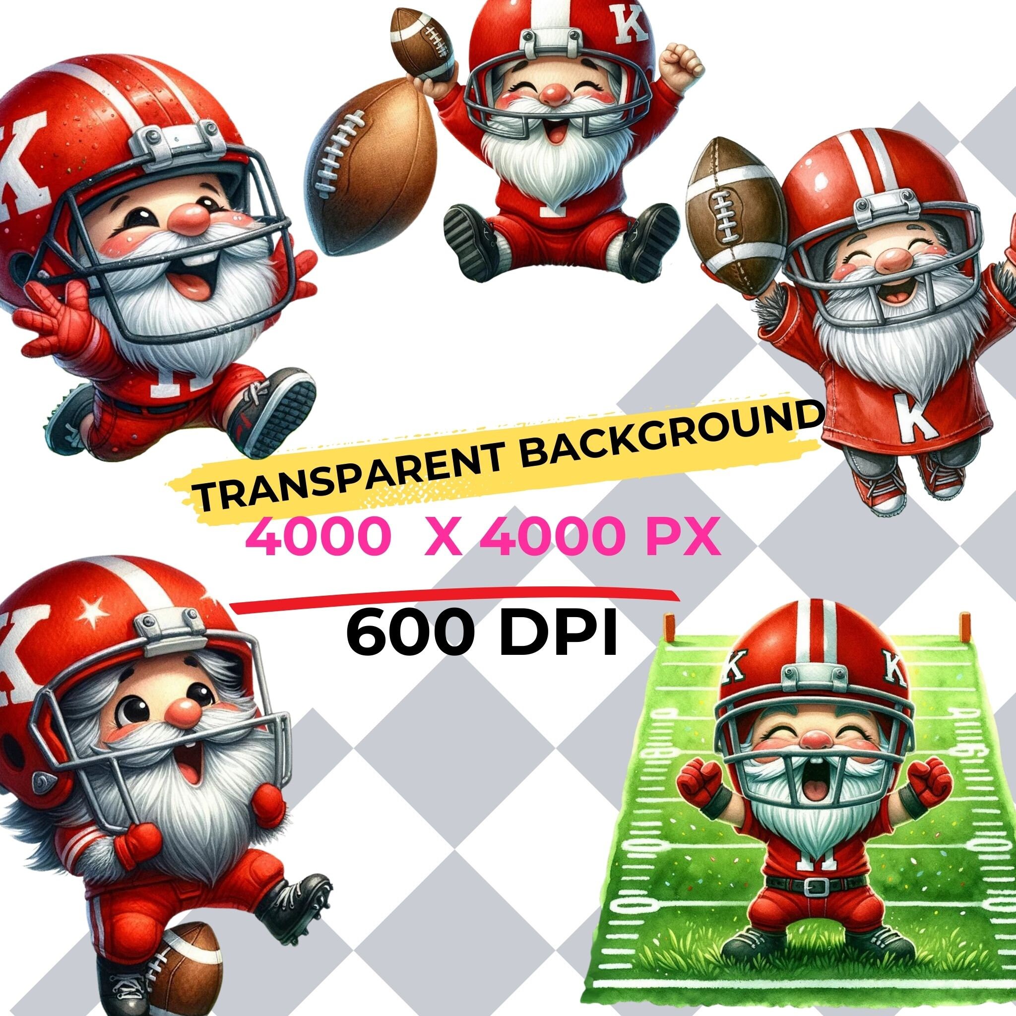 23 PNG Set A : Watercolor Gnome American Football, Sport Gnome Clipart ...