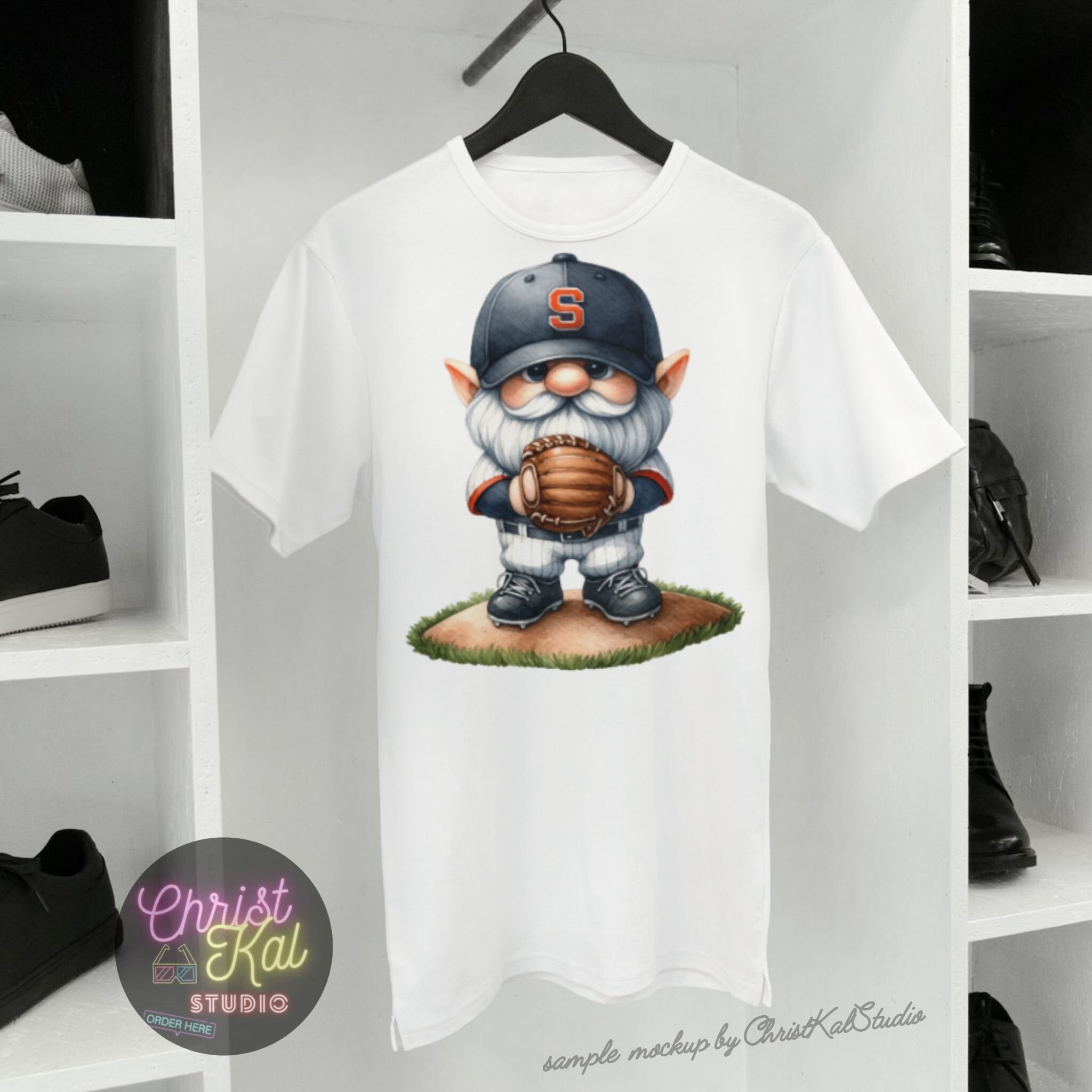 37 PNG: Cute Baseball Gnome Clipart, Watercolor Baseball Gnomes ...