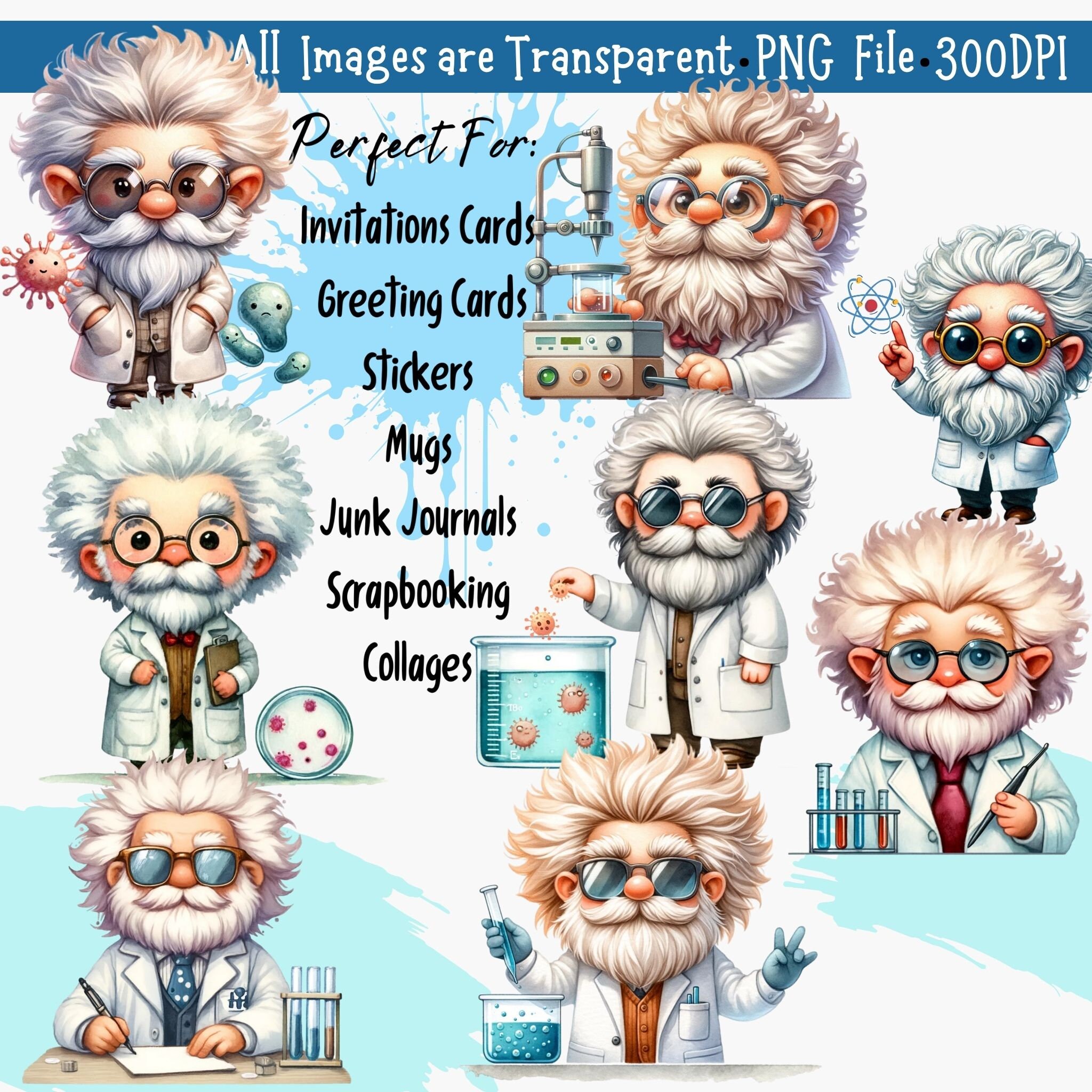 33PNG Scientist Clipart Set B: Science Clipart, Laboratory Clipart ...