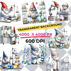 32 PNG: Science Gnome Clipart, Science Clipart, Laboratory Clipart ...