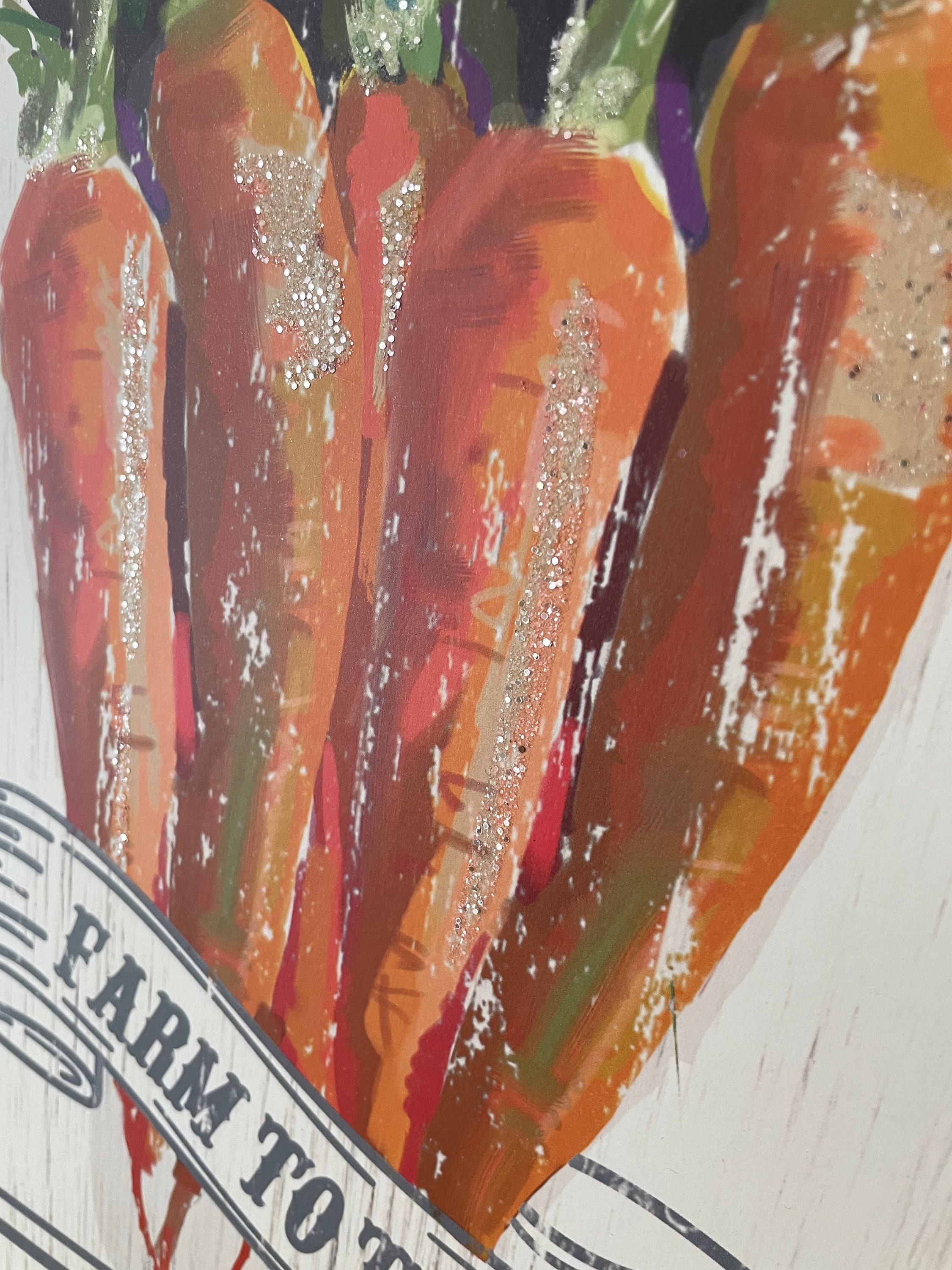 Vintage Shabby Chic Carrots Welcome - Etsy
