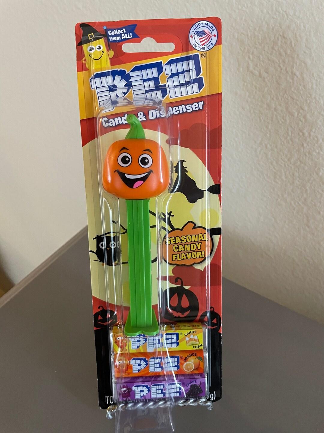 Very Happy Pumpkin Pez Dispenser - Etsy