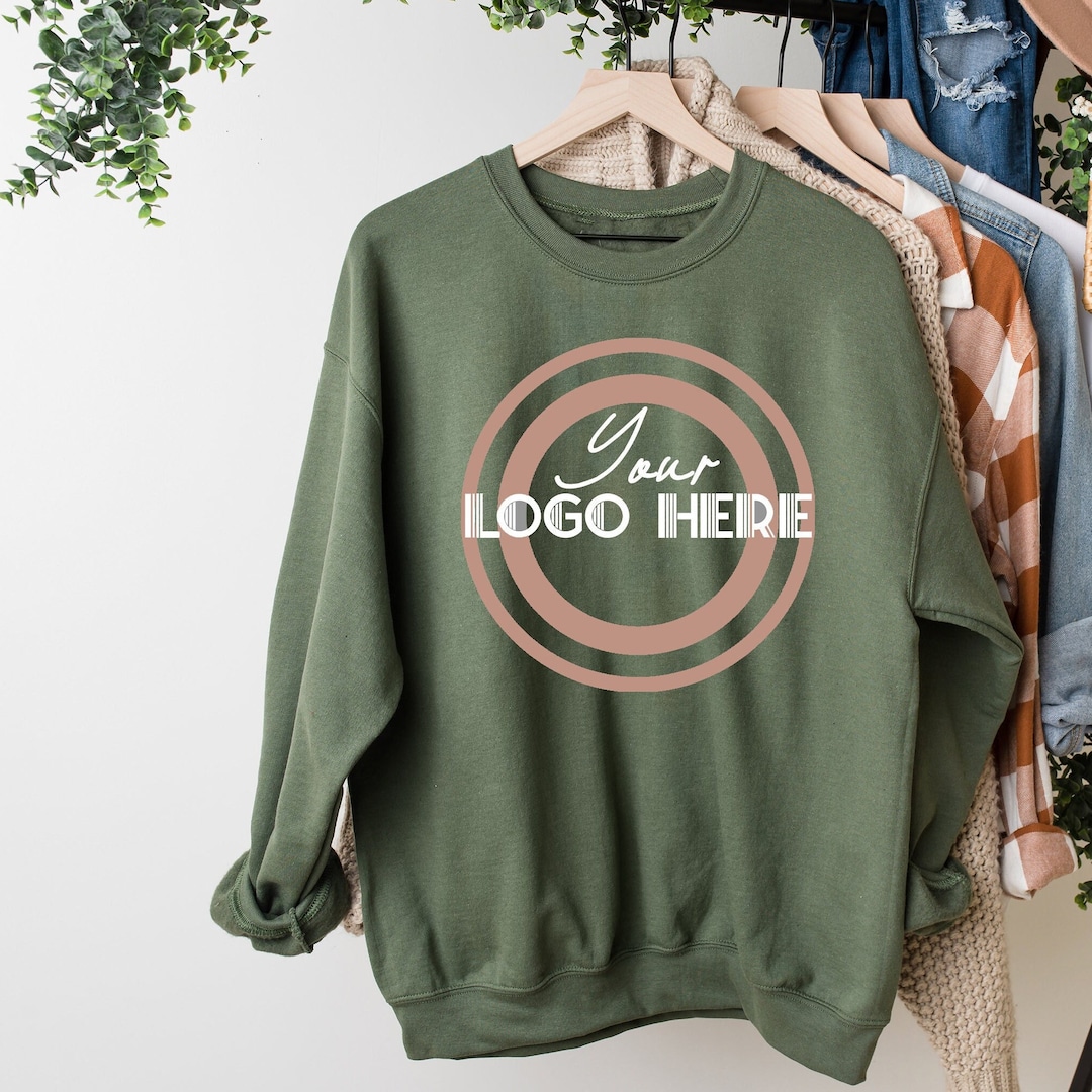 Personalized Design Sweatshirt, Logo Design Sweater, Your Image Here ...