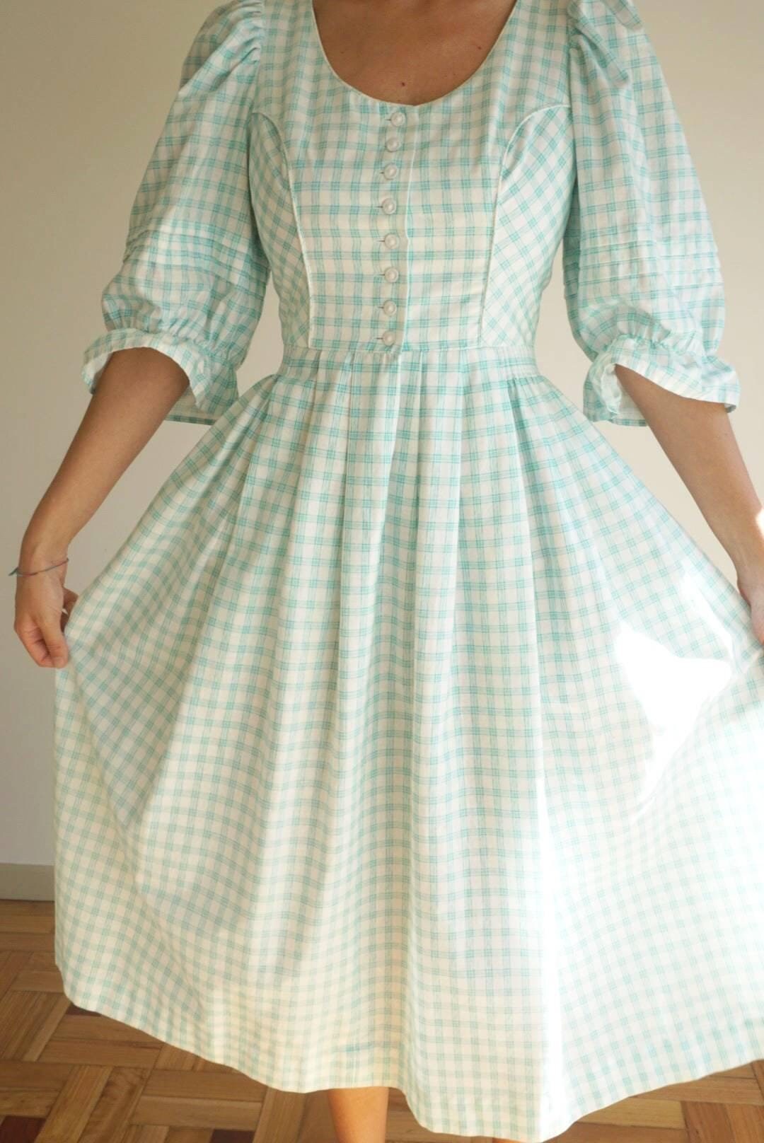 Vintage Salzburger Dirndl Dress/ Tyrolean Traditional Folk Dress ...