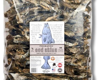 Cod Skins Crisps, Dehydrated Treats for Dogs, Single Ingredient Dog ...