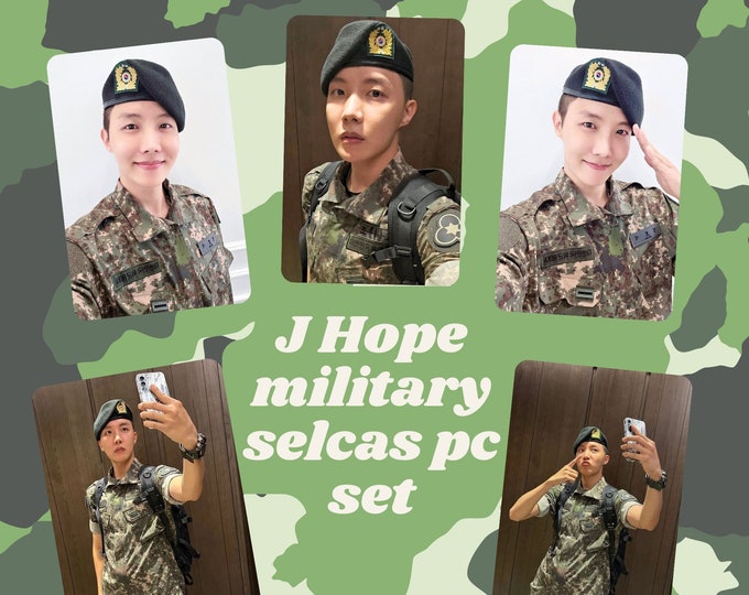 J Hope Military Selcas Photocard Set - Etsy