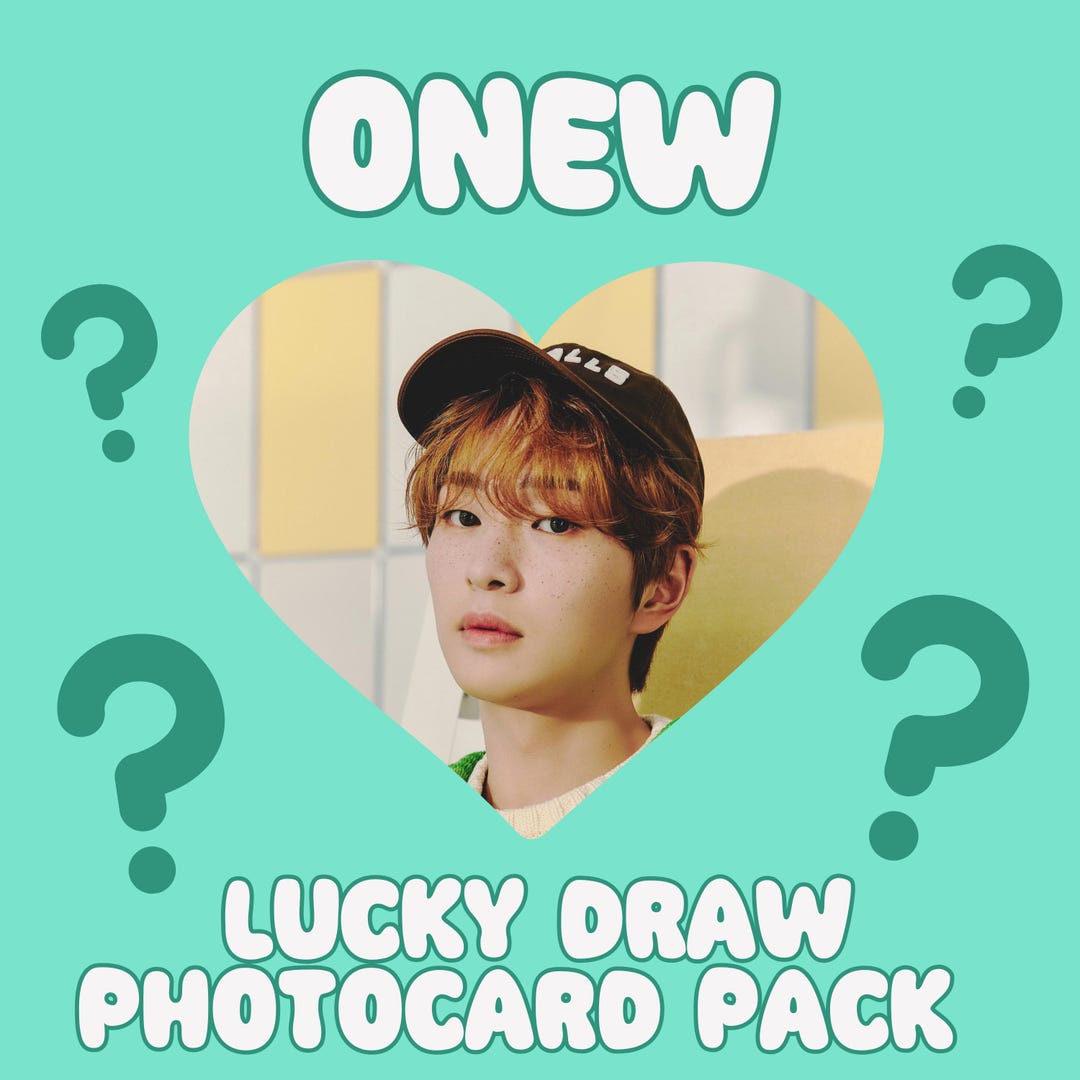 Onew Lucky Draw Photocard Pack - Etsy