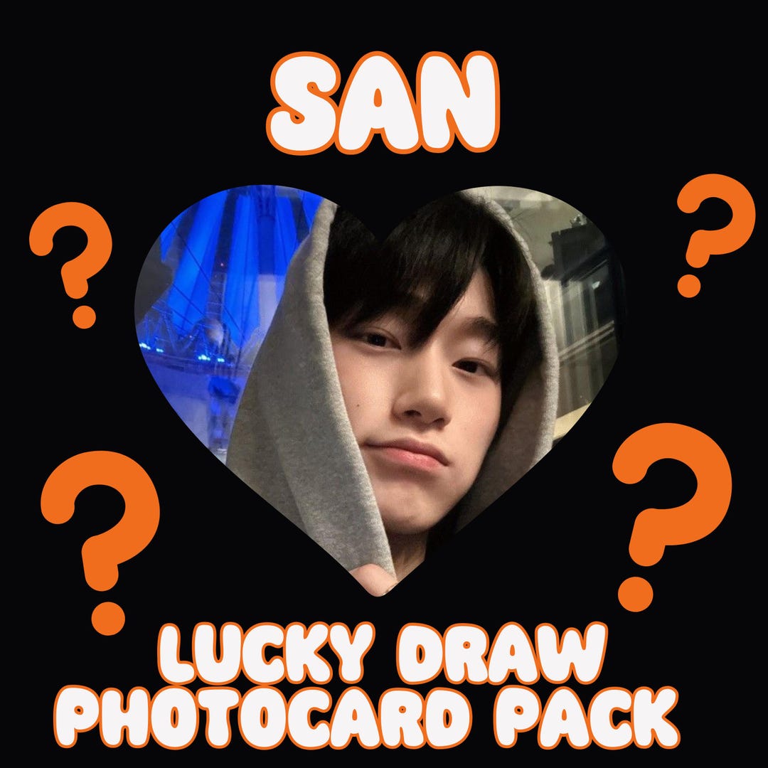 San Lucky Draw Photocard Pack - Etsy