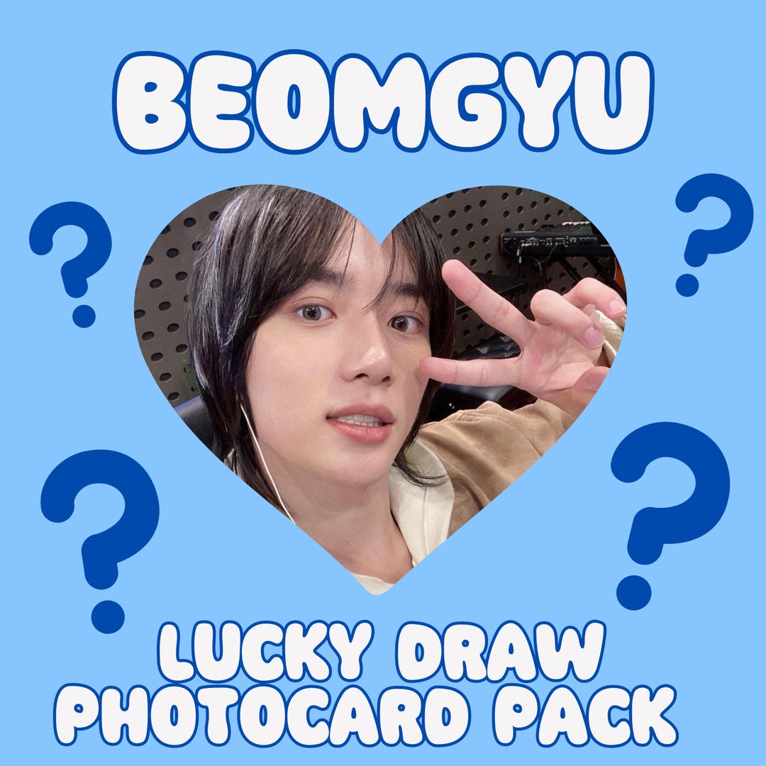 Beomgyu Lucky Draw Photocard Pack - Etsy