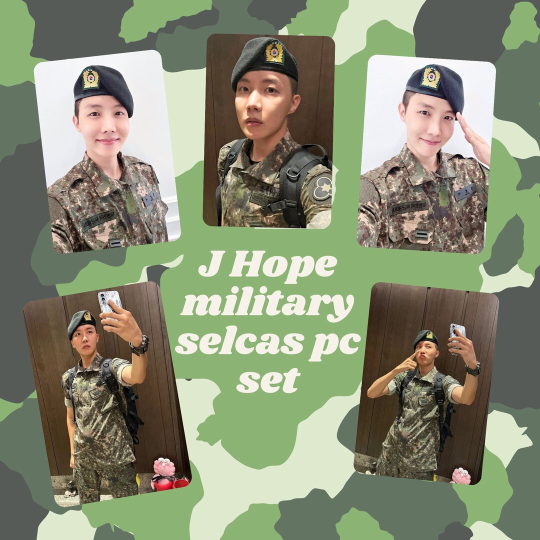 J Hope Military Selcas Photocard Set - Etsy
