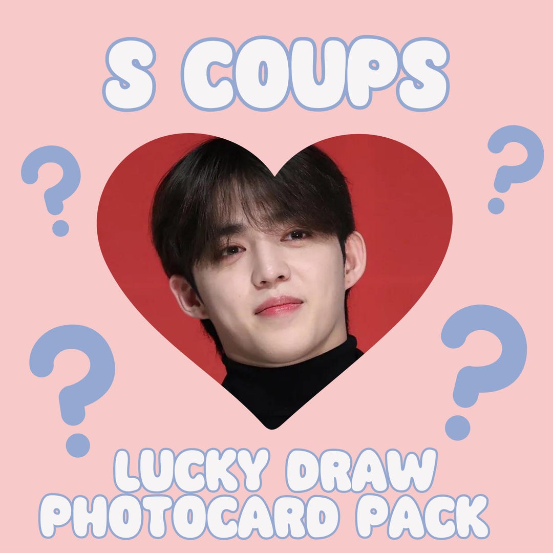 S Coups Lucky Draw Photocard Pack - Etsy