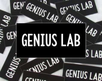 Genius Lab Embroidered T-shirt - Etsy
