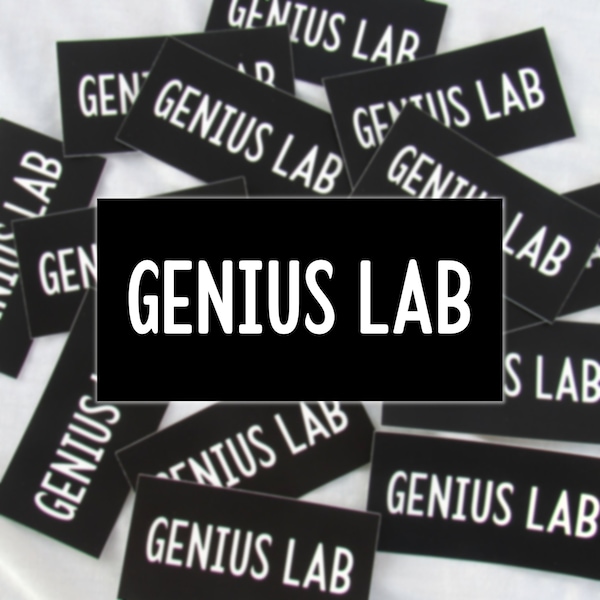 Genius Lab Sticker - Etsy