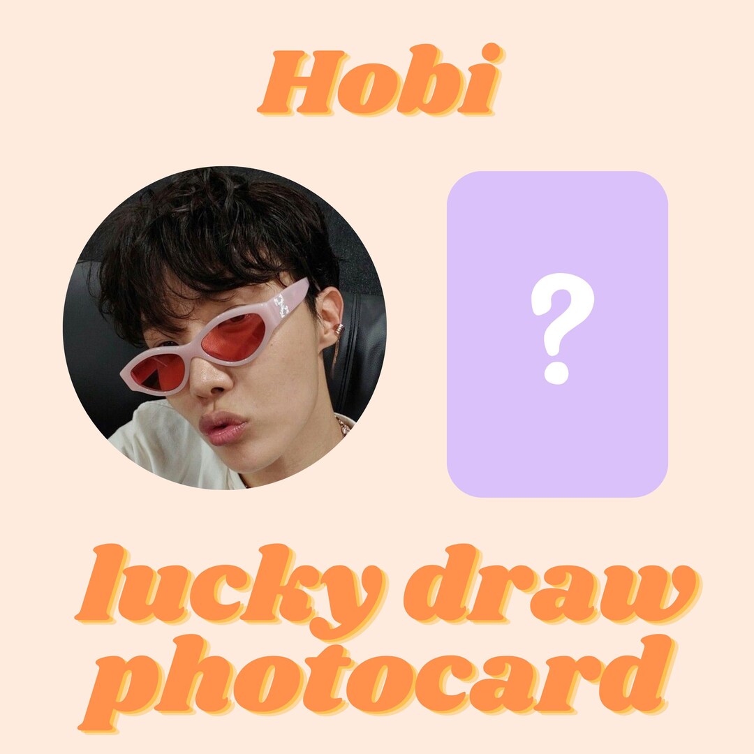Hobi Lucky Draw - Random Pull - J Hope - Etsy