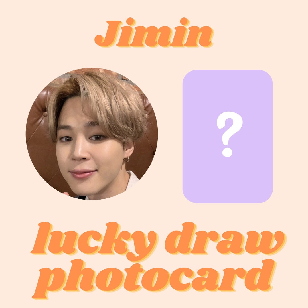 Jimin Lucky Draw - Random Pull - Etsy