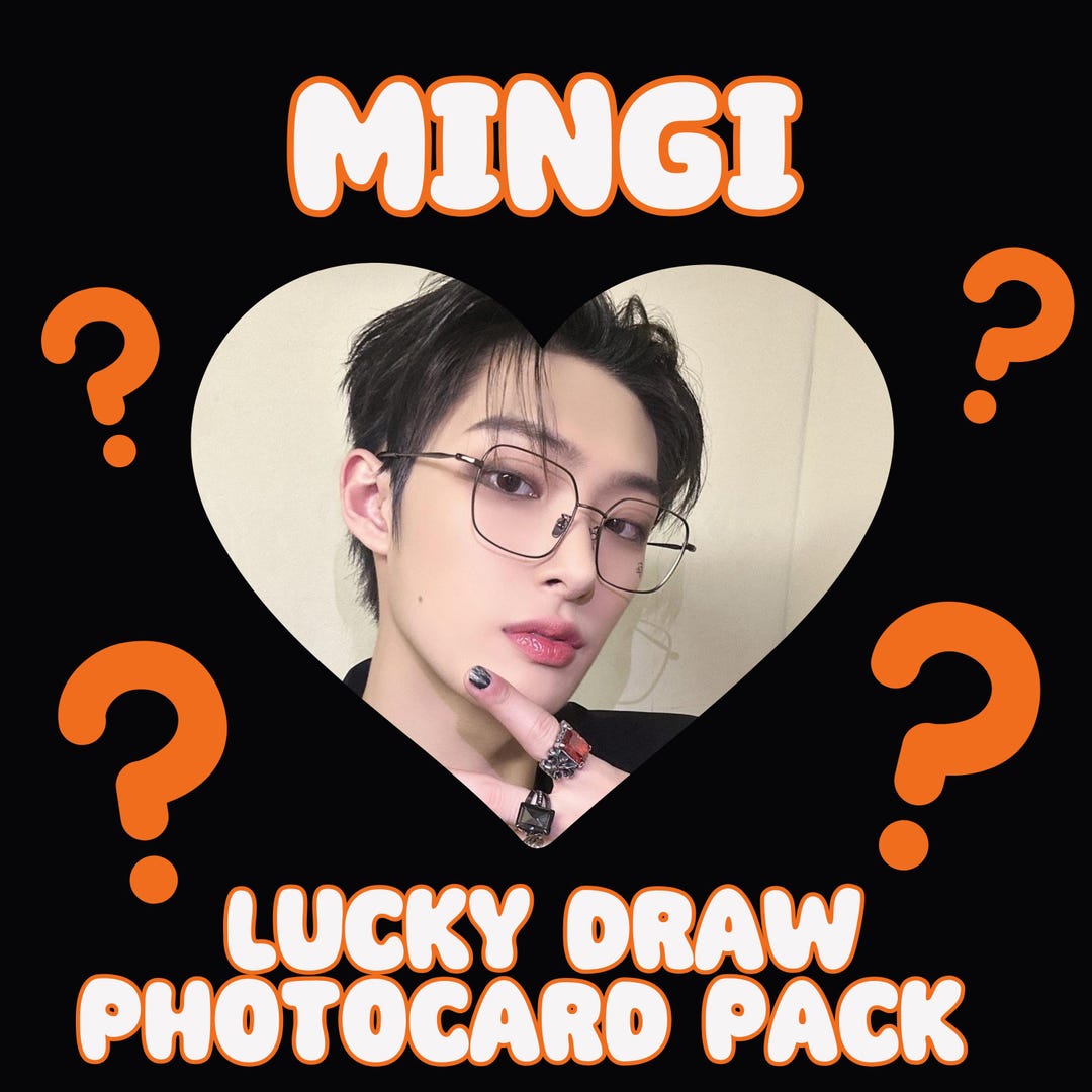 Mingi Lucky Draw Photocard Pack - Etsy
