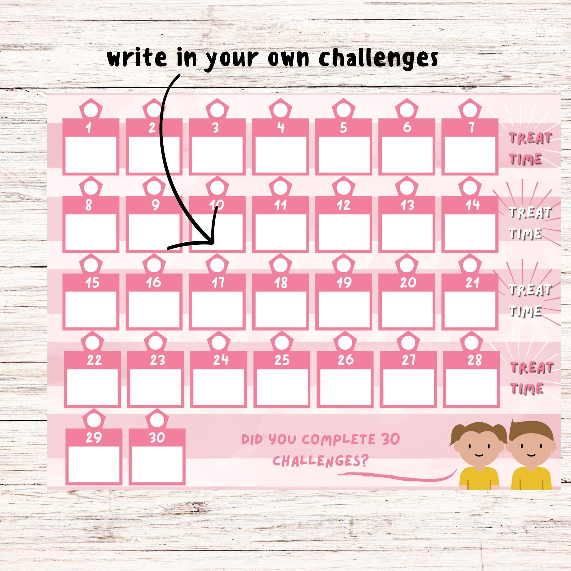 30 Day Sibling Challenge, Printable Challenge, Sibling Challenge, 30 ...