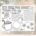 Winter Activity Placemat, Printable Coloring Sheet (PDF) - Etsy