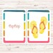 Printable Summer Spelling Flash Cards, Kids Learning Activity (PDF) - Etsy
