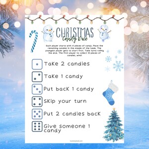 Christmas Candy Dice Game, Christmas Party Games, Festive Season ...