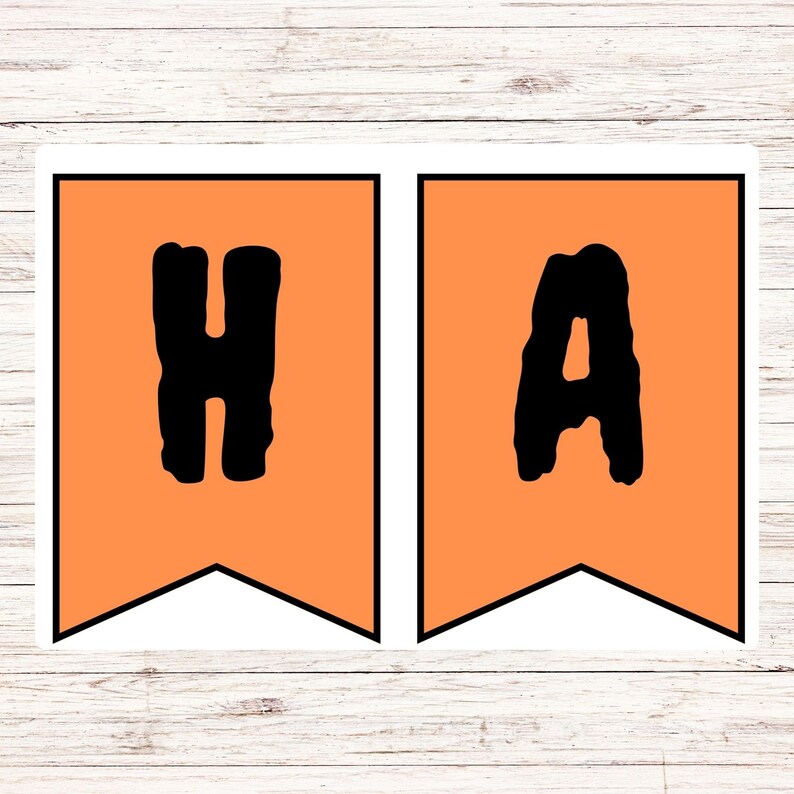 Halloween Bunting Printable, Halloween Printable DIY Bunting Banner ...