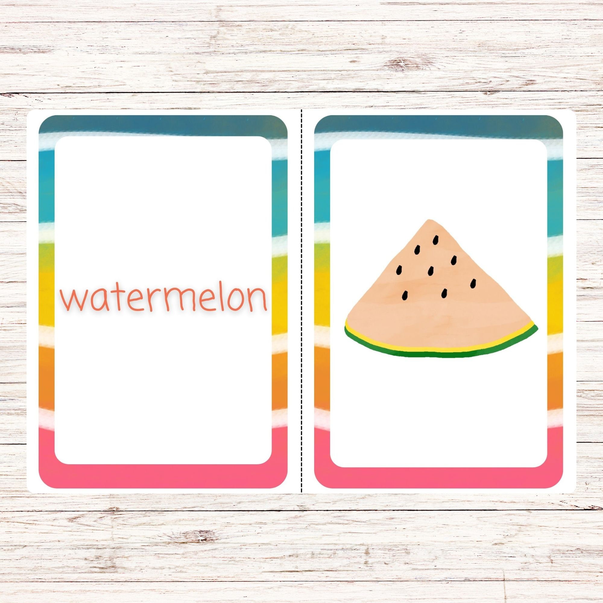 Printable Spelling Cards, Site Words Flash Cards, Summer Activity for ...