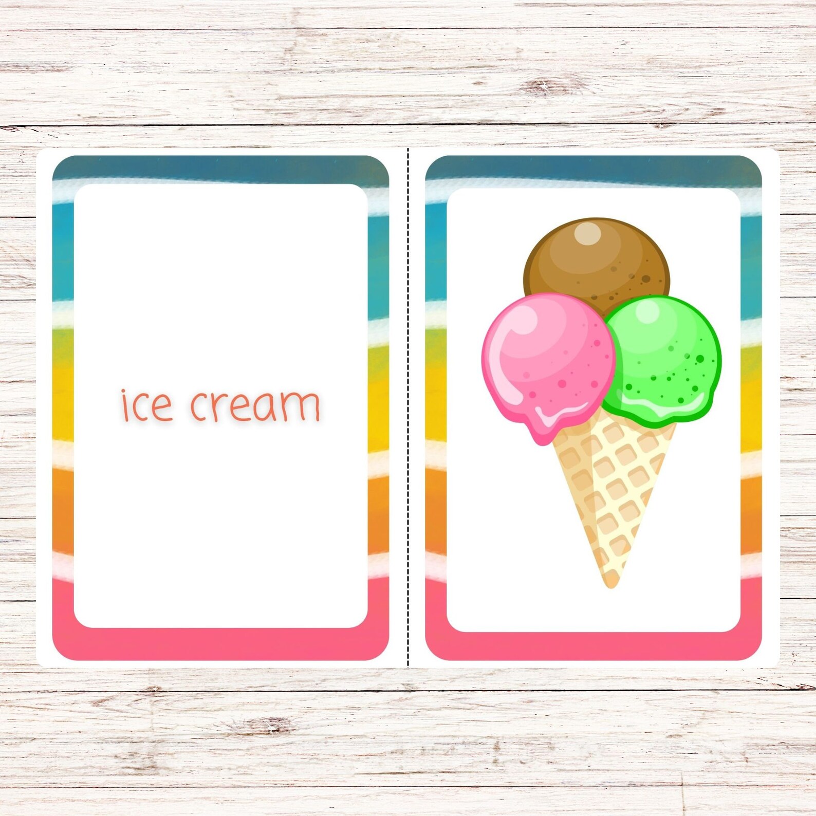 Printable Summer Spelling Flash Cards, Kids Learning Activity (PDF) - Etsy