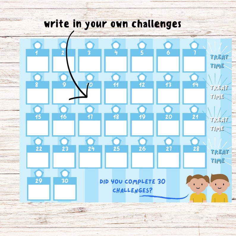 30 Day Sibling Challenge, Printable Challenge, Sibling Challenge, 30 ...