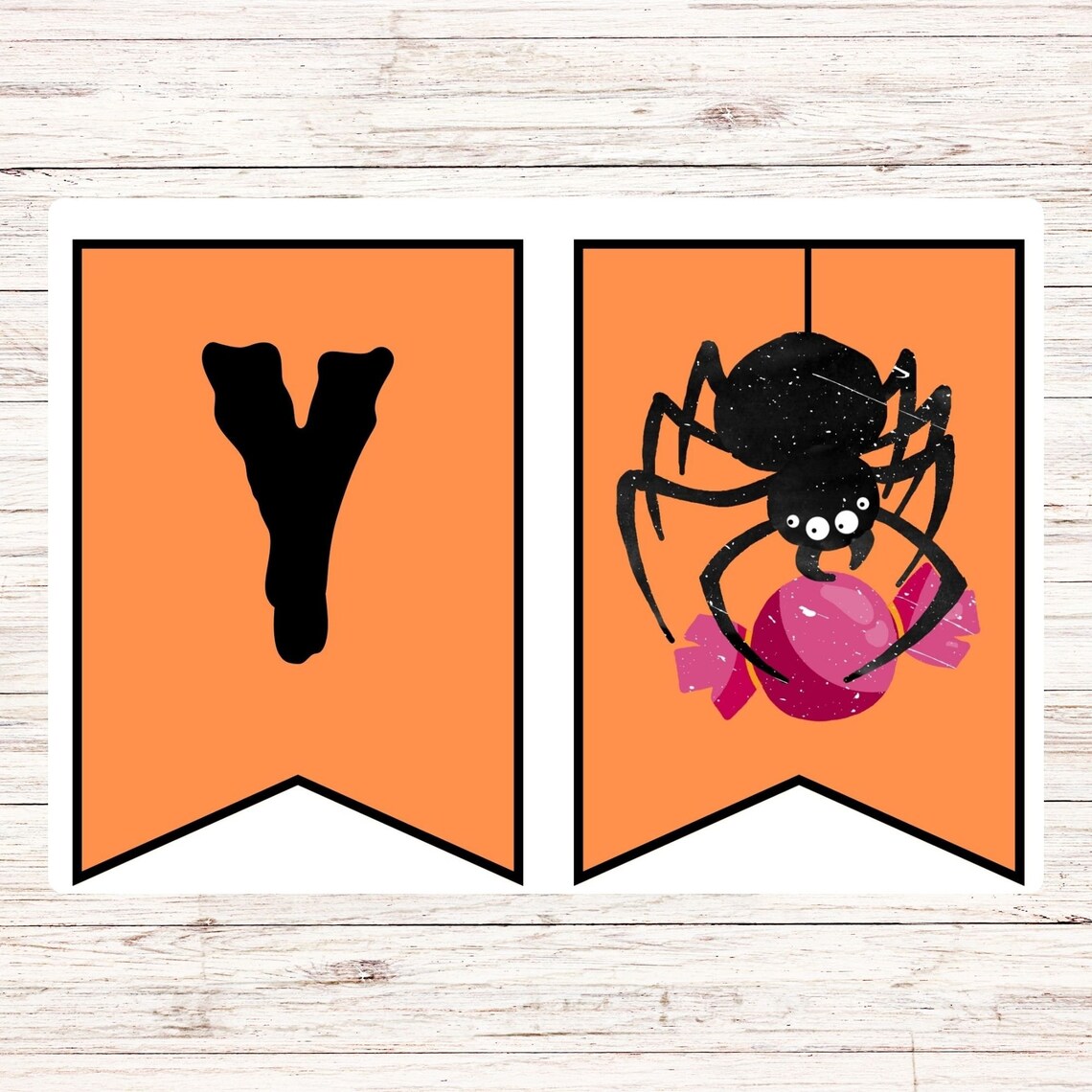 Halloween Bunting Printable, Halloween Printable DIY Bunting Banner ...