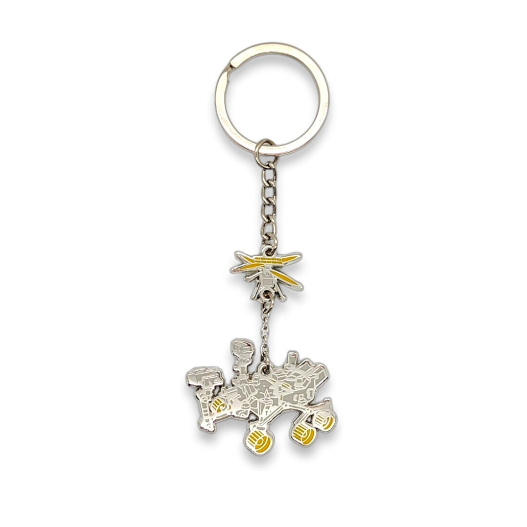 Perseverance Rover & Ingenuity Helicopter Keychain: NASA Enamel Charm ...