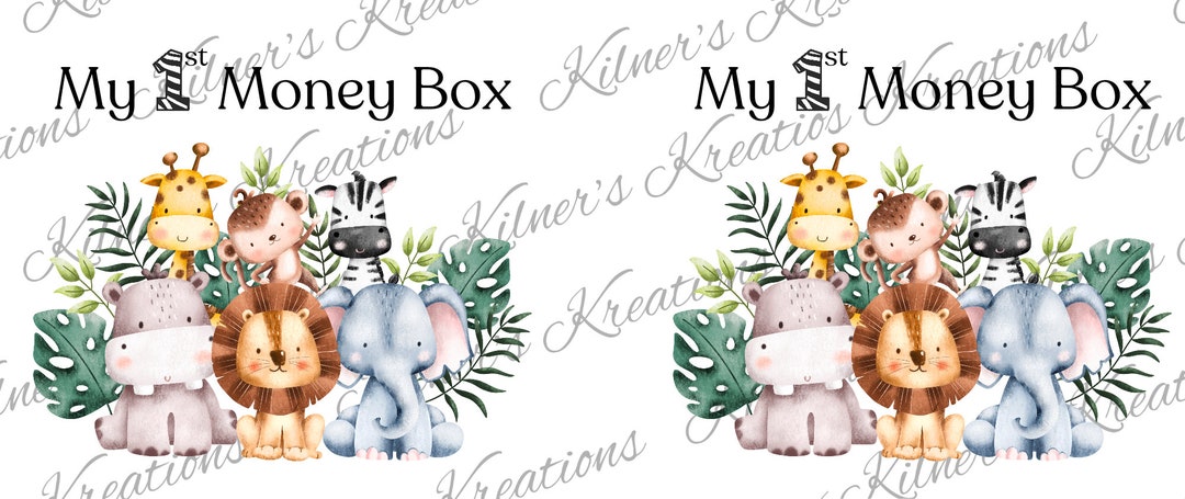 Money Box Design - PNG File - Sublimation - Digital Download - Set of 5 ...