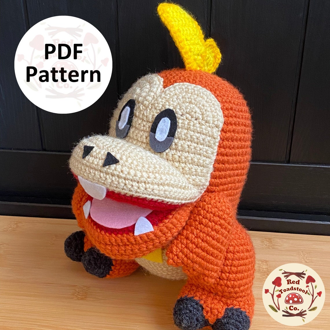 Fuecoco Crochet Pattern - Etsy
