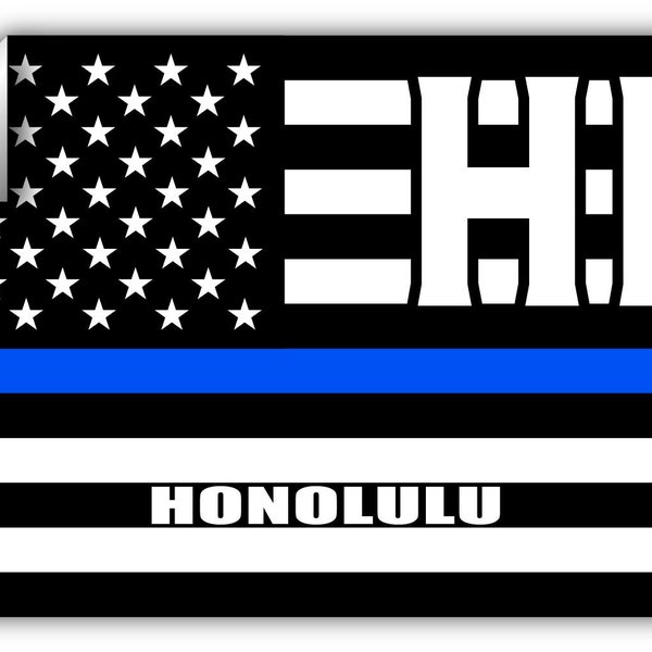 Honolulu Police Sticker - Etsy