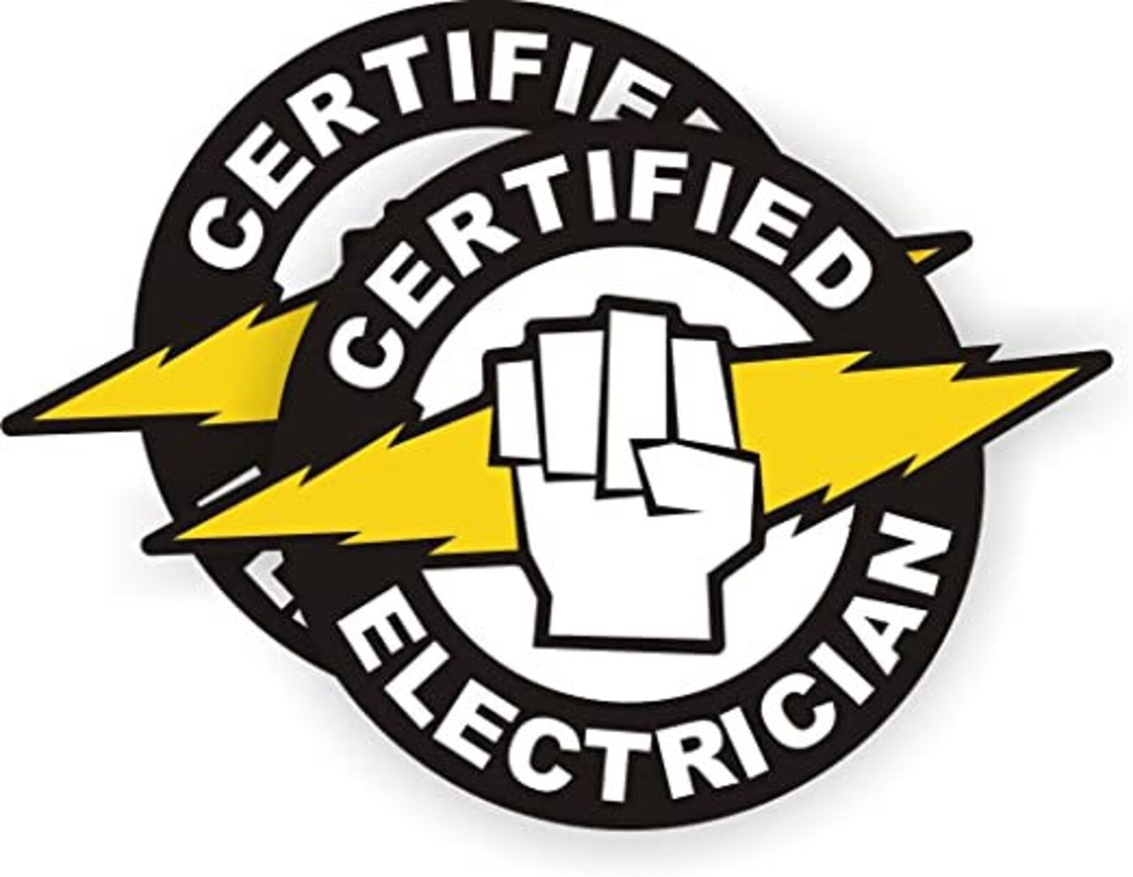 Certified Electrician Hard Hat Sticker / Helmet Decal Label - Etsy