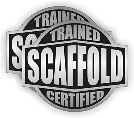 Fall Protection Trained & Certified Hard Hat Sticker Helmet Decal Label ...