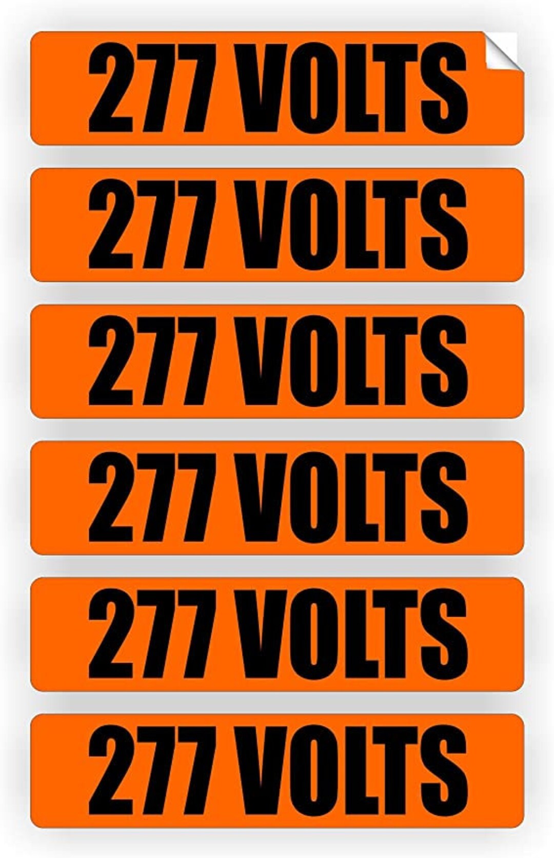 277 Volts Voltage & Conduit Markers Stickers Decals Labels Electrical ...