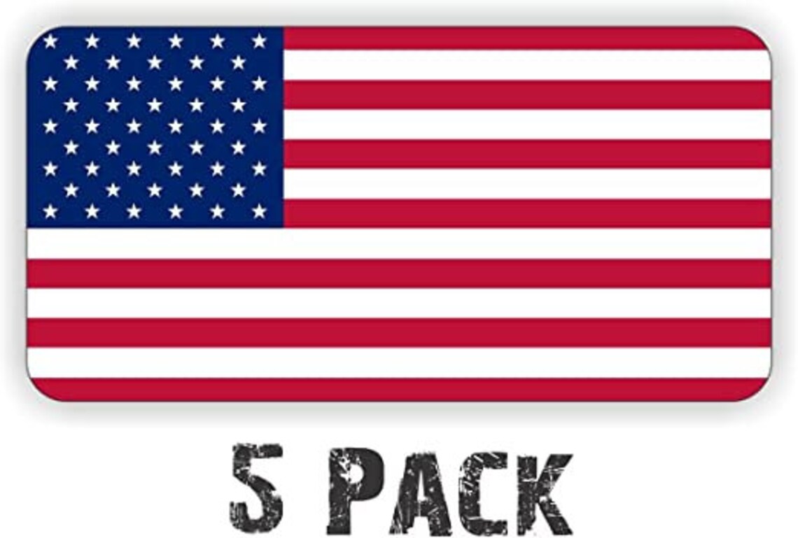 5 Pack American Flag Hard Hat Stickers Decals Labels Tool - Etsy