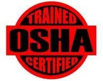 10 Hour OSHA Trained 3pack 2 Round Silver/black Full Color Printed ...