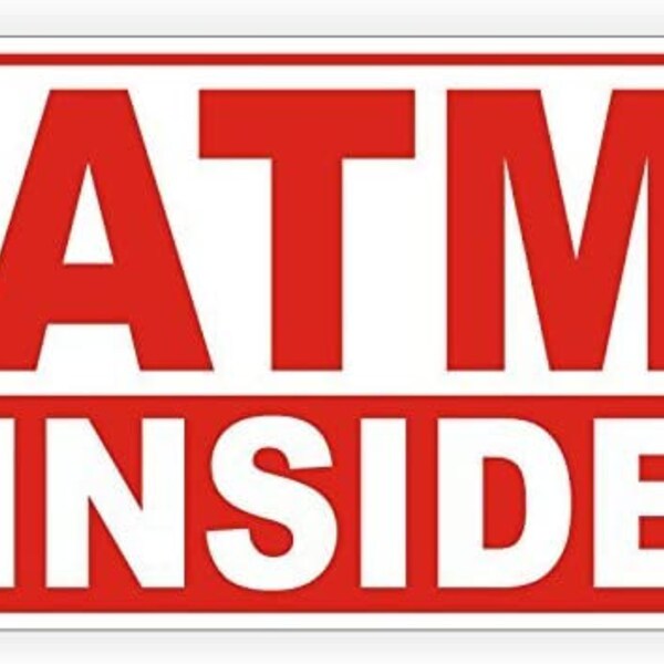 Atm Sign - Etsy
