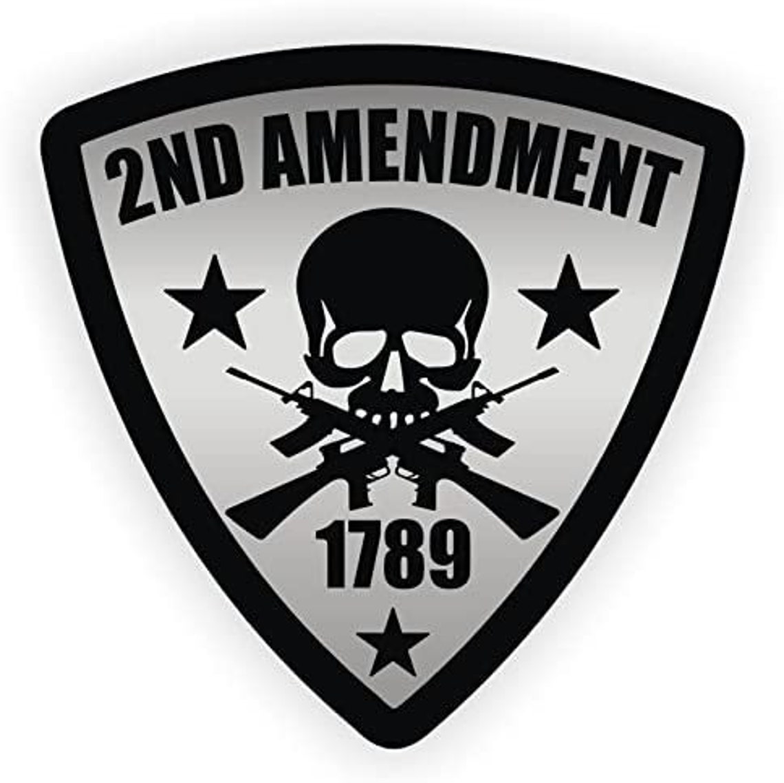 2nd Amendment Hard Hat Sticker / Helmet Decal Label Lunch Tool Box Size ...