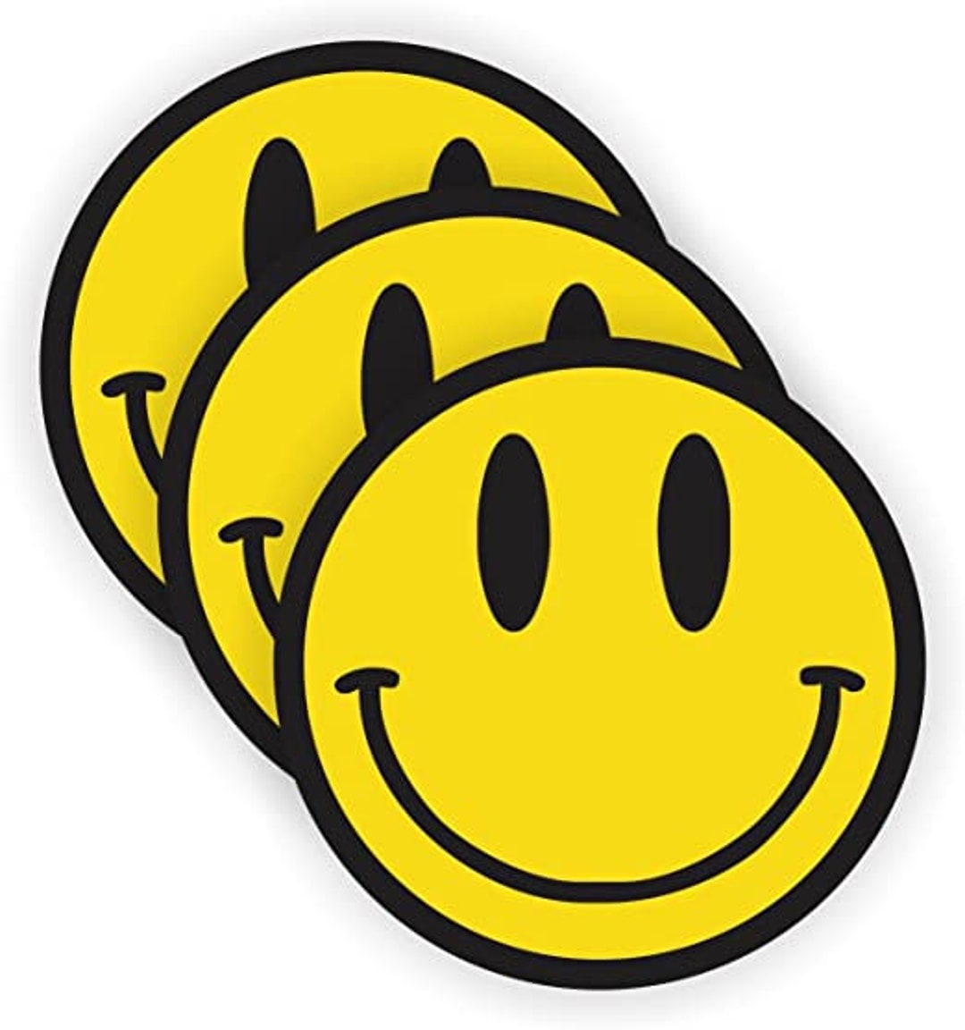 Smiley Face Hard Hat Sticker Helmet Decal Label Lunch Tool Box ...