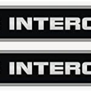 POLICE INTERCEPTOR Vinyl Decals Stickers Emblems Fender Bumper Set of 2 ...