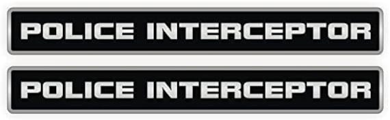POLICE INTERCEPTOR Vinyl Decals Stickers Emblems Fender | Etsy