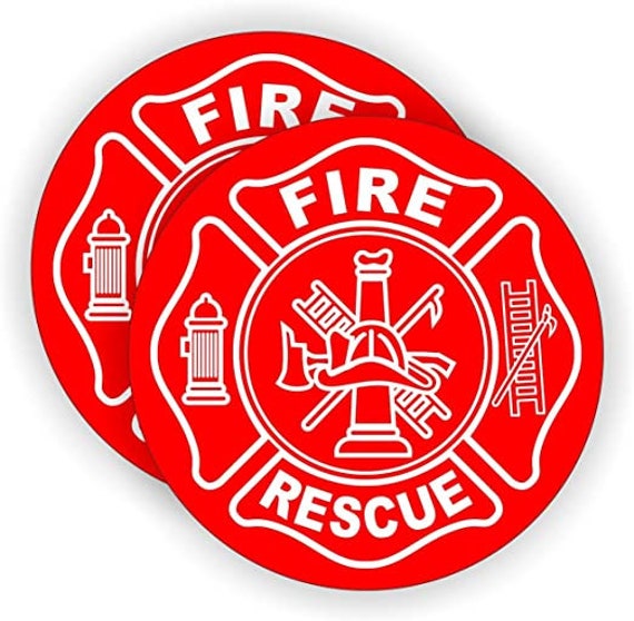 Fire / Rescue Hard Hat Decal / Helmet Sticker Firefighter | Etsy