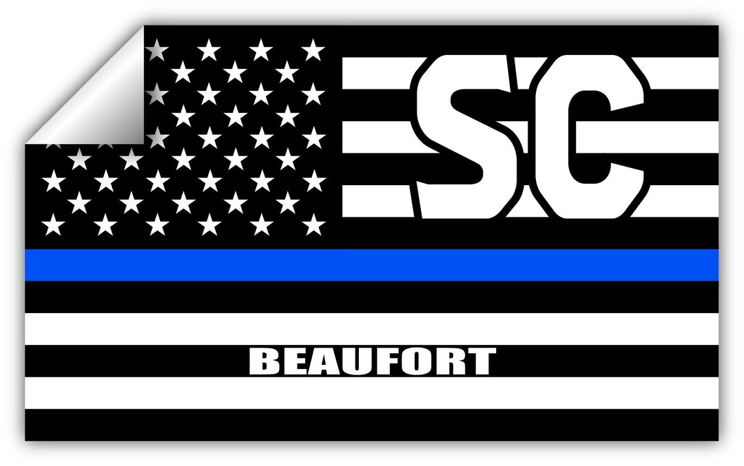 Beaufort SC South Carolina Beaufort County Thin Blue Line Stealthy USA ...