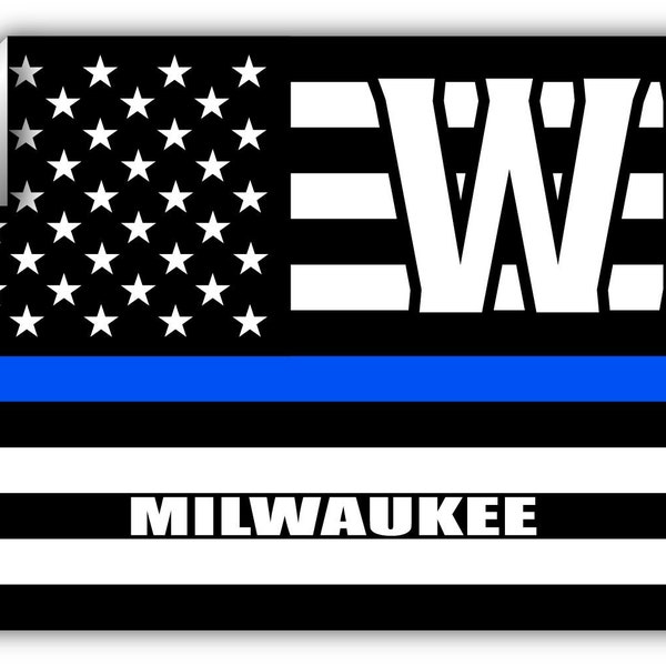 Milwaukee Flag Stickers - Etsy