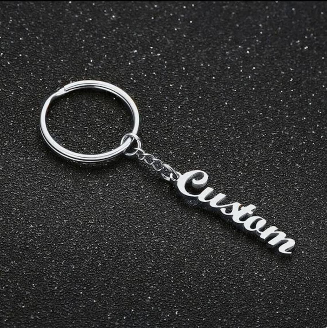 20 Font Styles Customized Keyring Stainless Steel Name Personalized ...