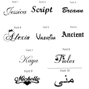 20 Font Styles Customized Stainless Steel Name Necklace Personalized ...